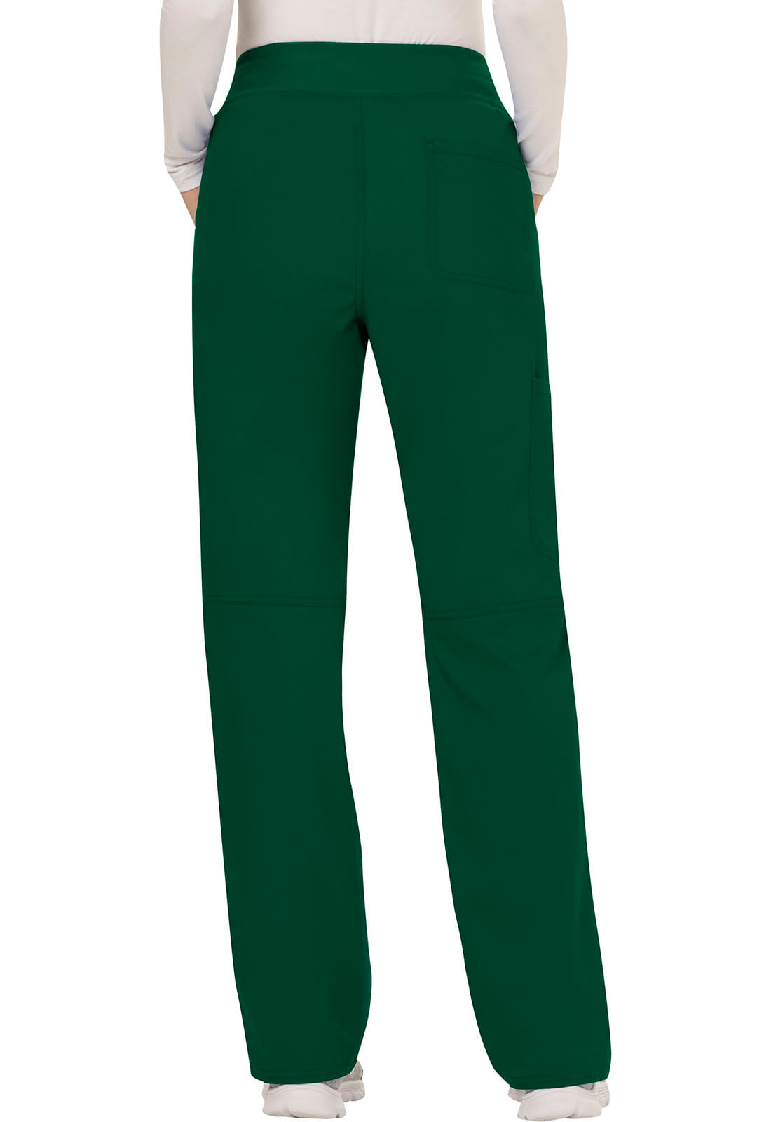 Mid Rise Straight Leg Pull-on Pant-HUNTER GREEN: WW110-HUN