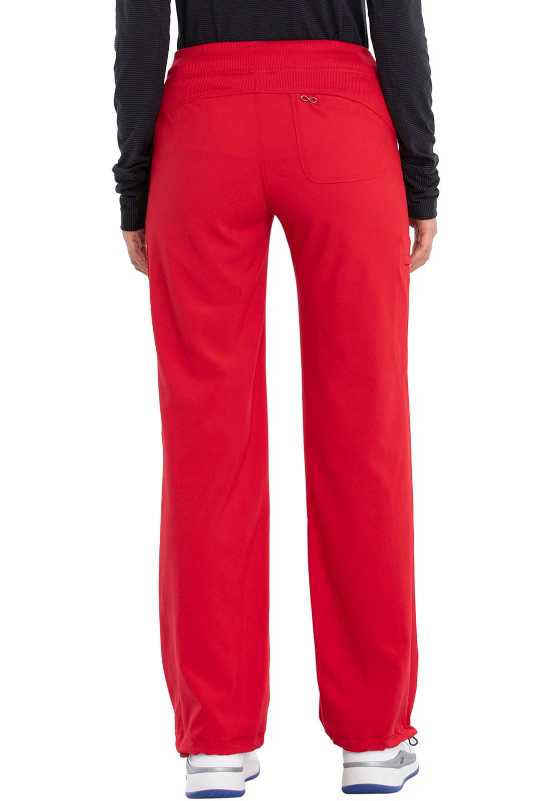 Low Rise Straight Leg Drawstring Pant-Red: 1123A-RED