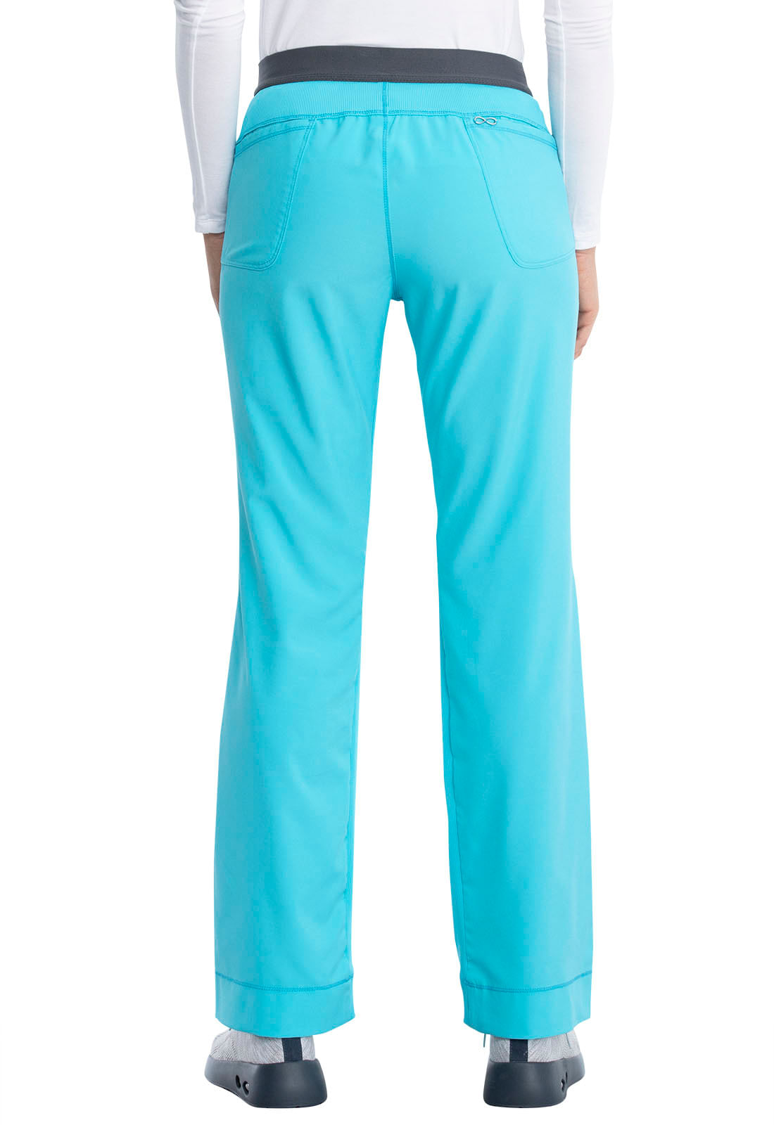 Low Rise Slim Pull-On Pant-Turquoise: 1124A-TRQ